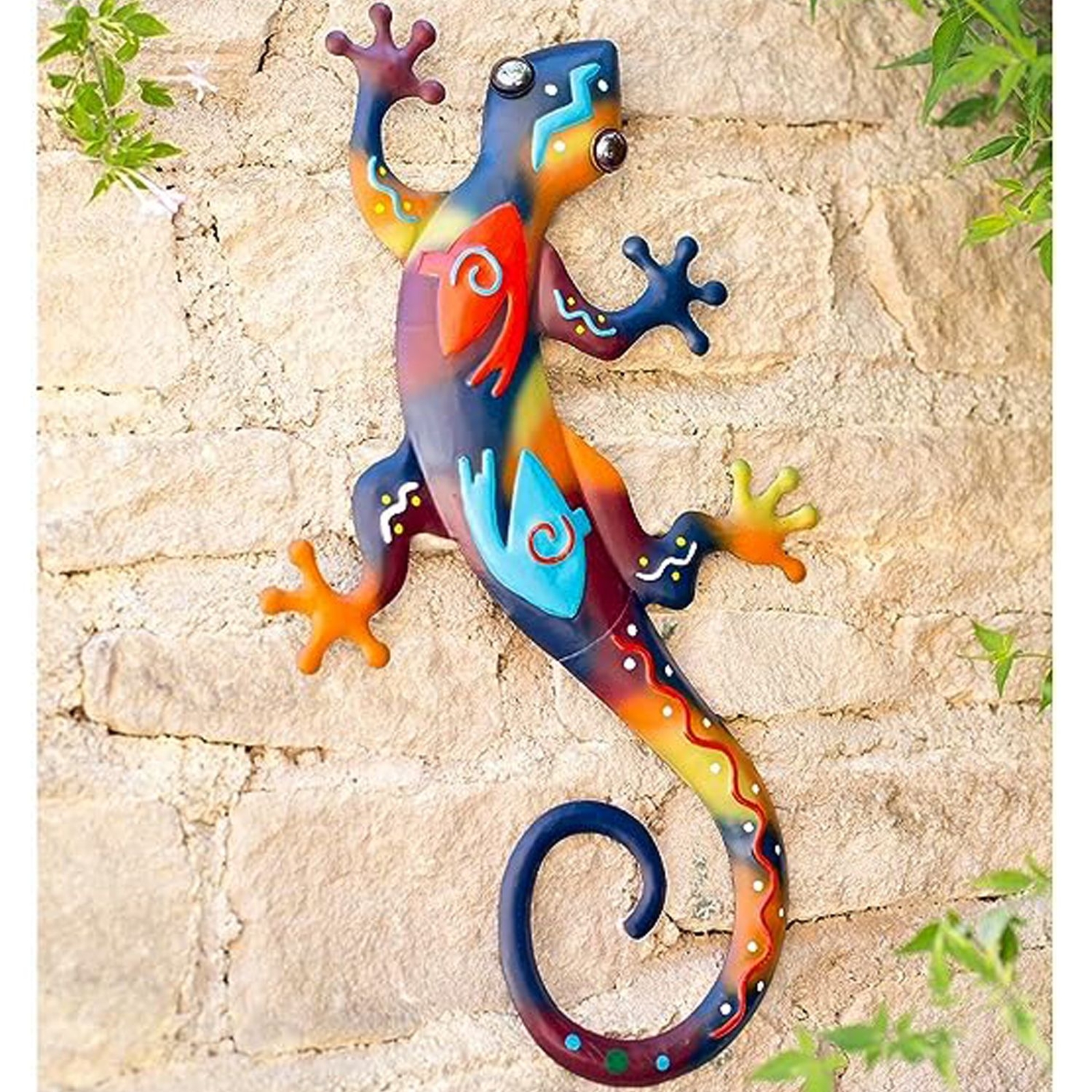 Priced to Clear: LA HACIENDA AZTEC LIZARD XL METAL GARDEN ANIMAL WALL ...