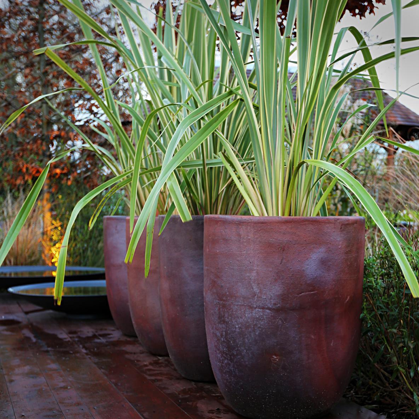 Salt Glazed Stone Tall Garden Pot (3 sizes): D40cm x 50cm - IGR40 ...