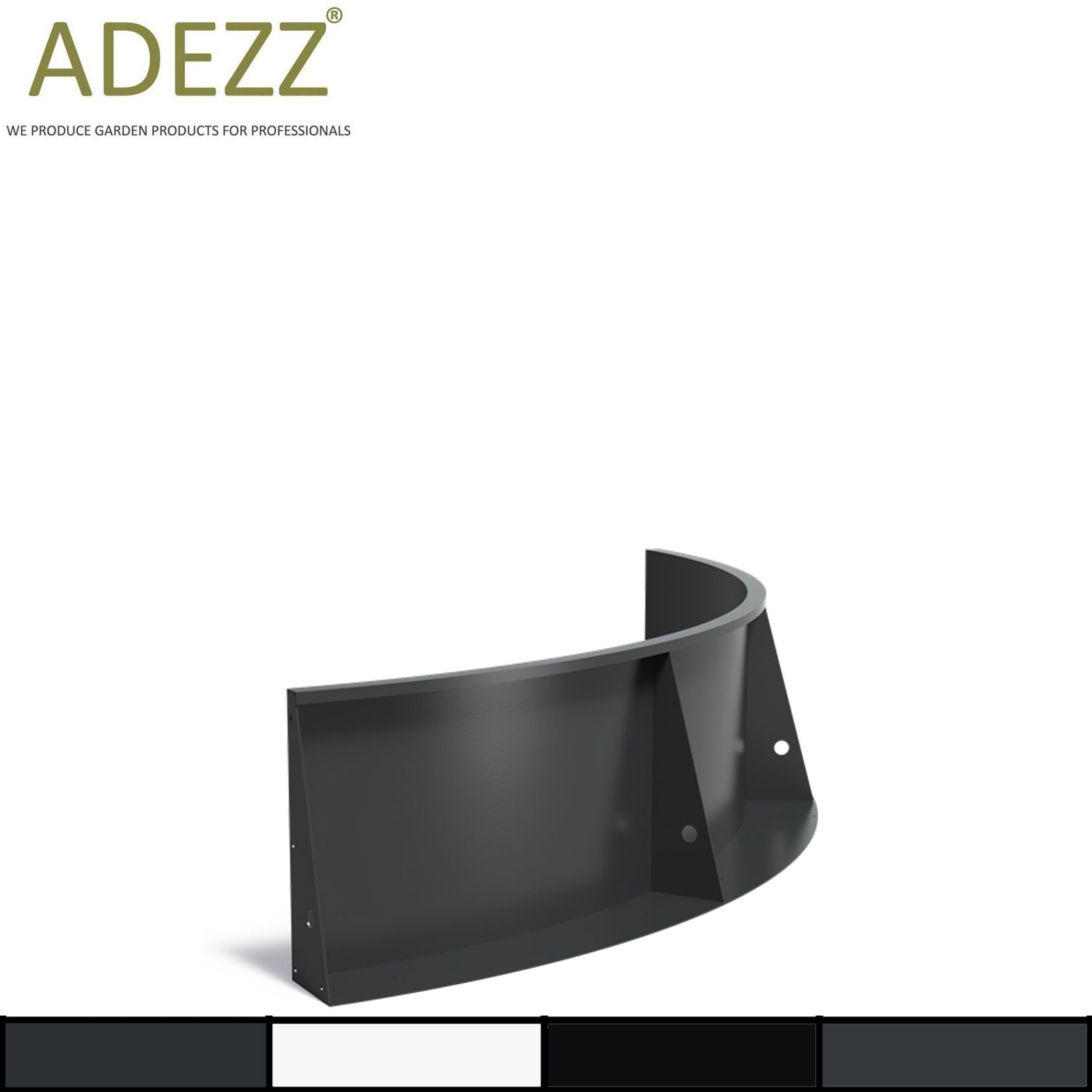 ADEZZ Aluminium Inside Radius Retaining Wall (L50cm/100cm/150cm/200cm ...