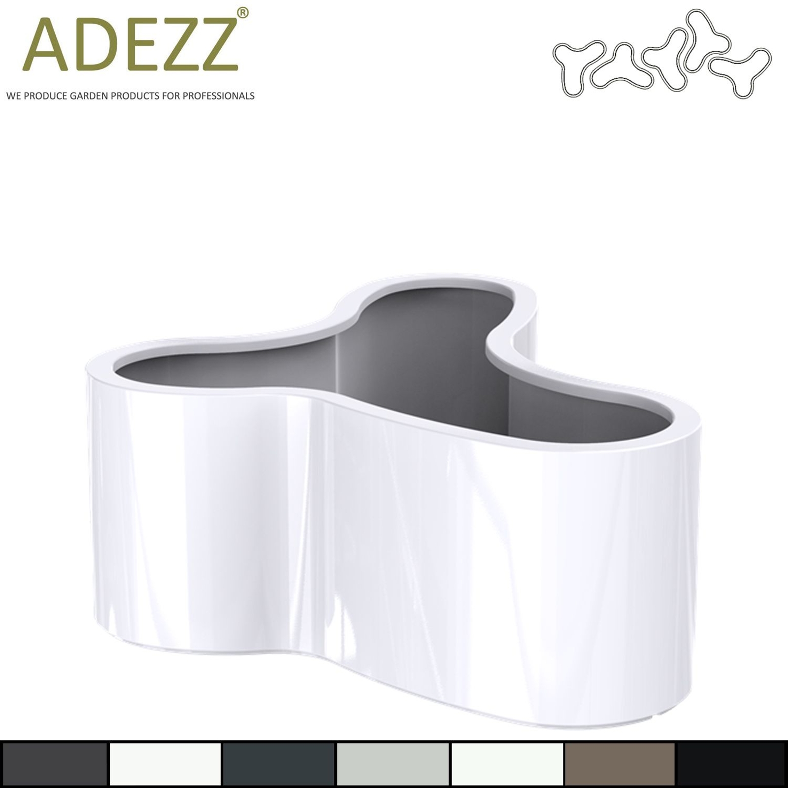 More Than Pots | ADEZZ Glossy Fibreglass modern ORGAN Planter