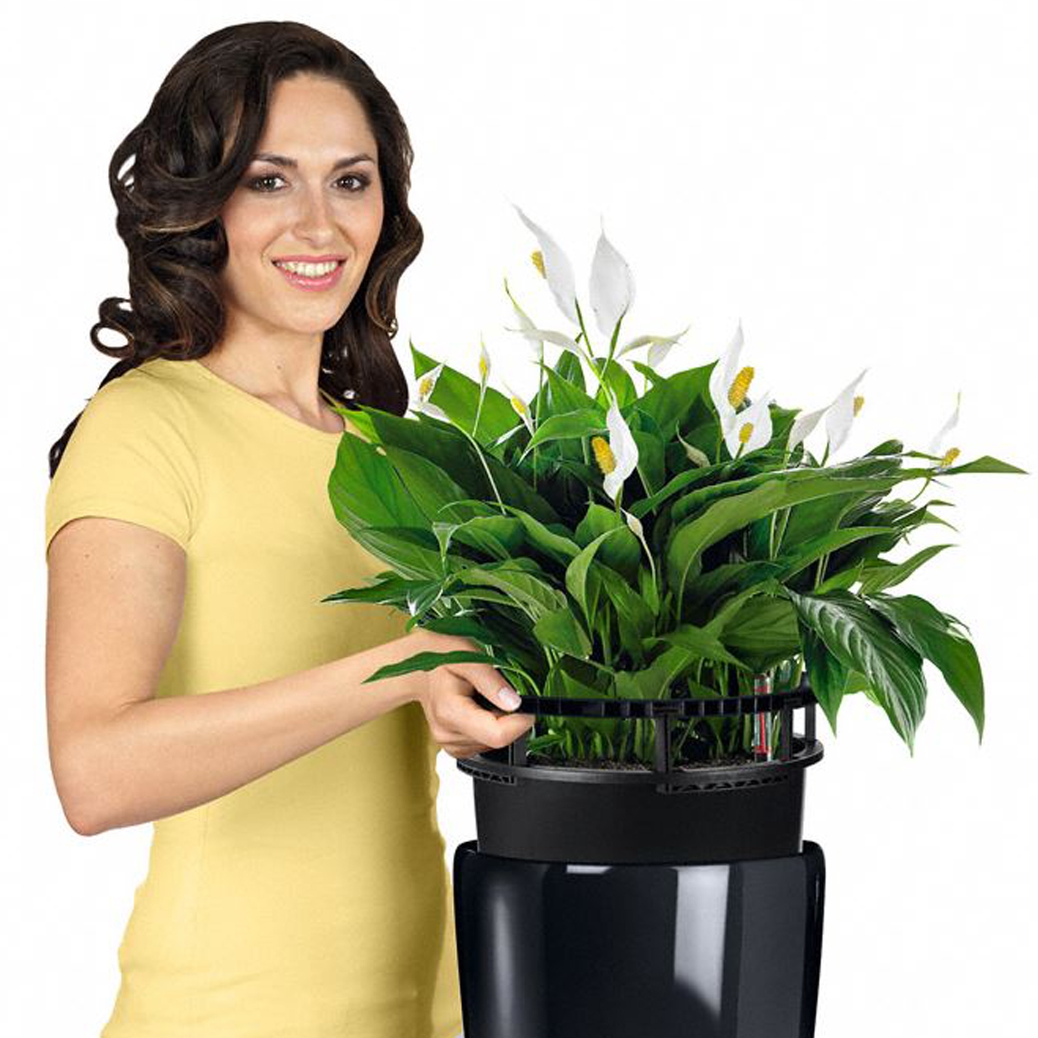 Black Rondo Planter - BKRP - Lechuza Professional - More Than Pots