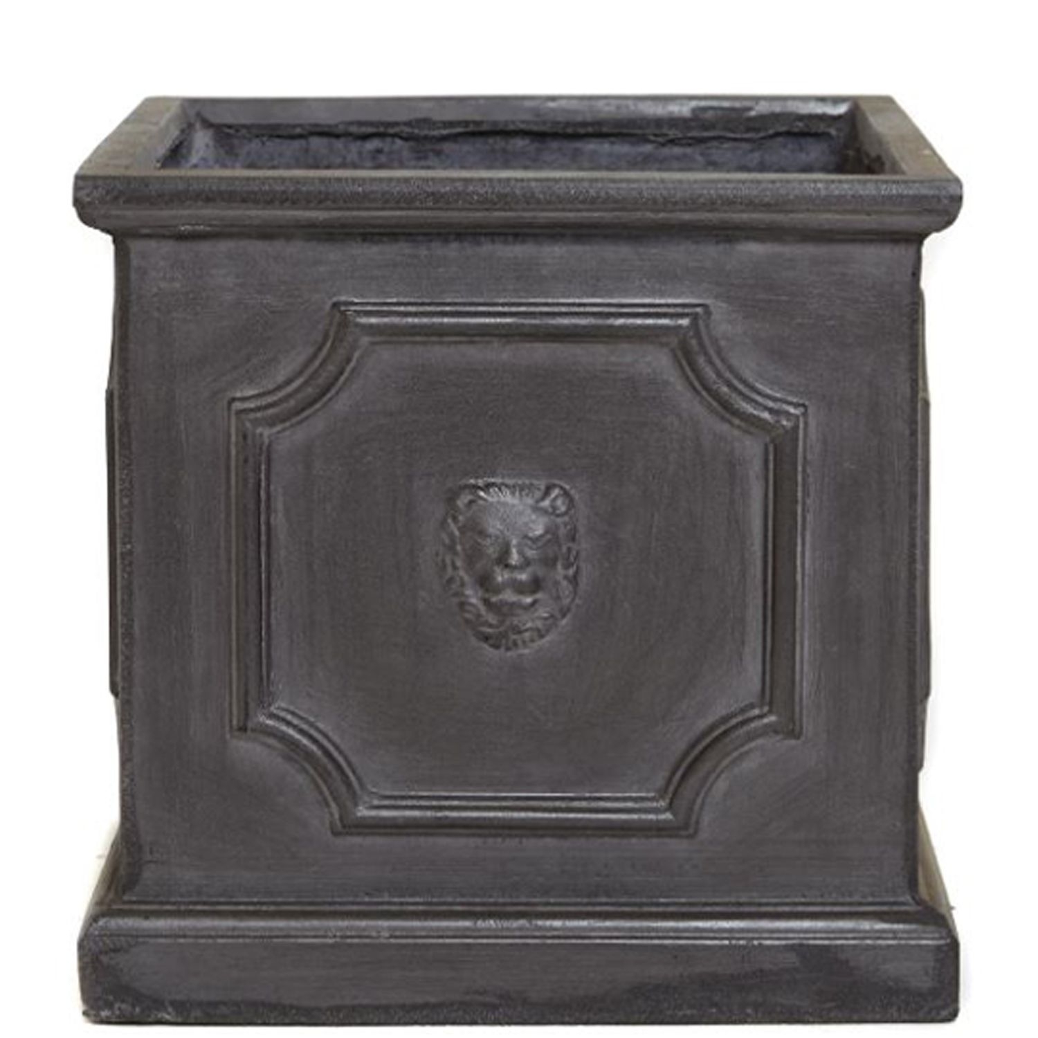 Fibreclay Faux Lead Lion Head Box (3 sizes) - CFLHB - Riverhill Garden ...